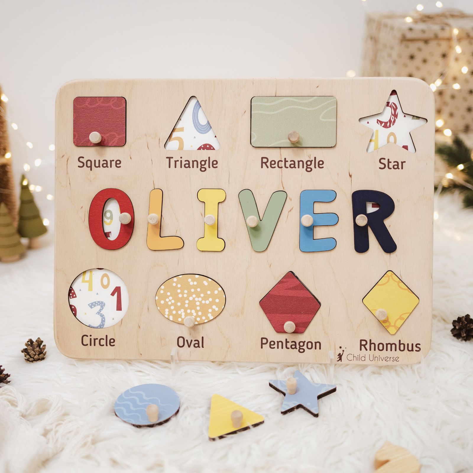 Colorful Shape Name Board Best Price at ChildUniverse