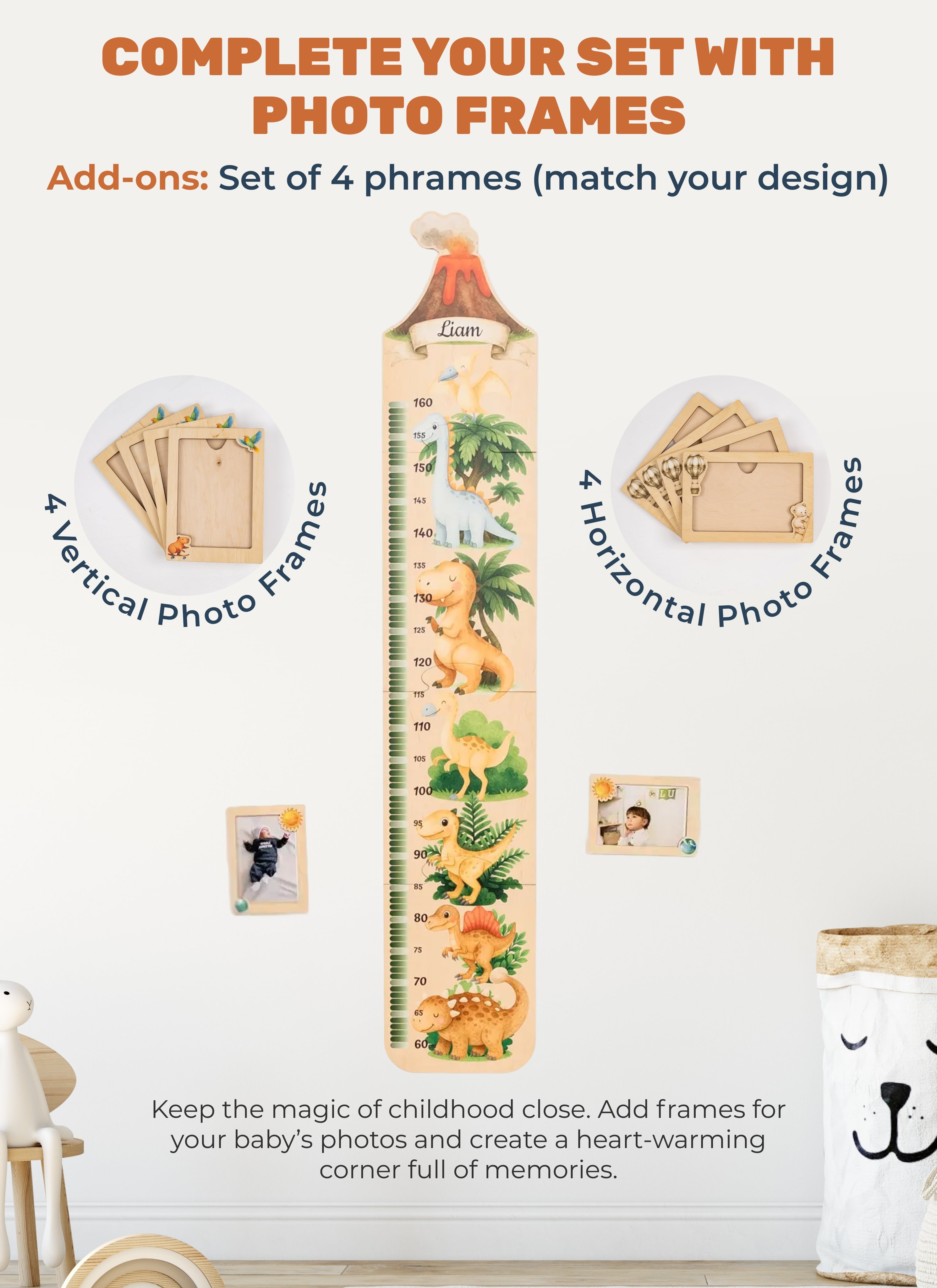 Kids Growth Chart - Dino | Child Universe