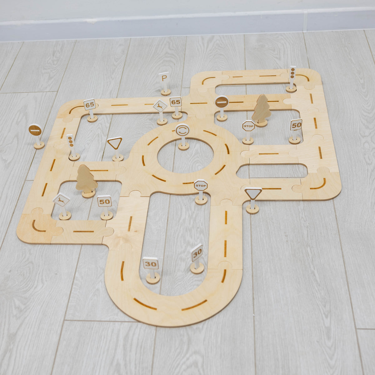 Wooden Car Track Toy – Pretend Play for Kids | Enjoy The Wood