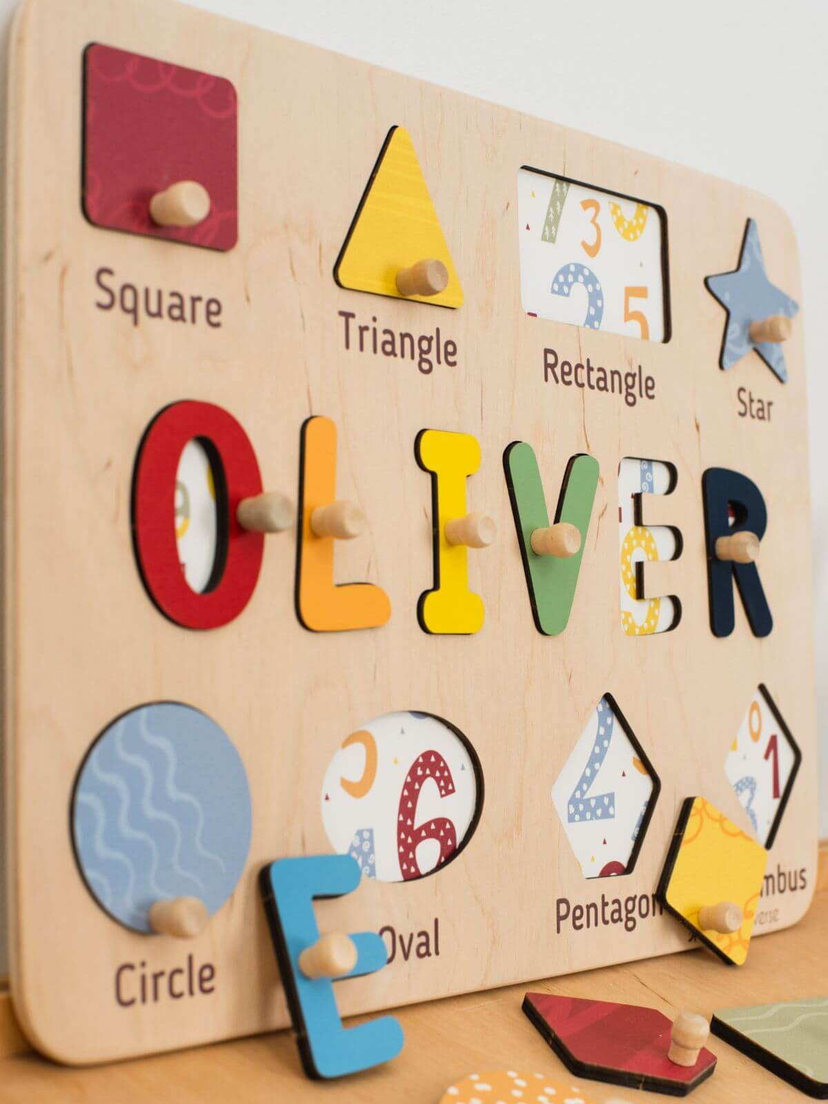 Colorful Shape Name Board Best Price at ChildUniverse