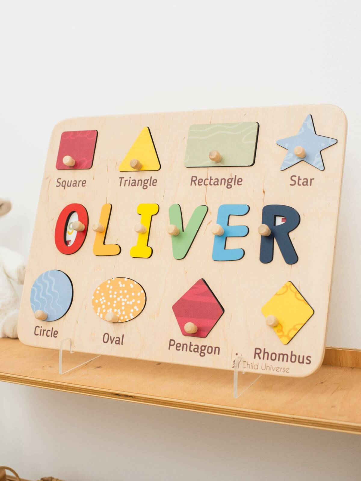 Colorful Shape Name Board Best Price at ChildUniverse