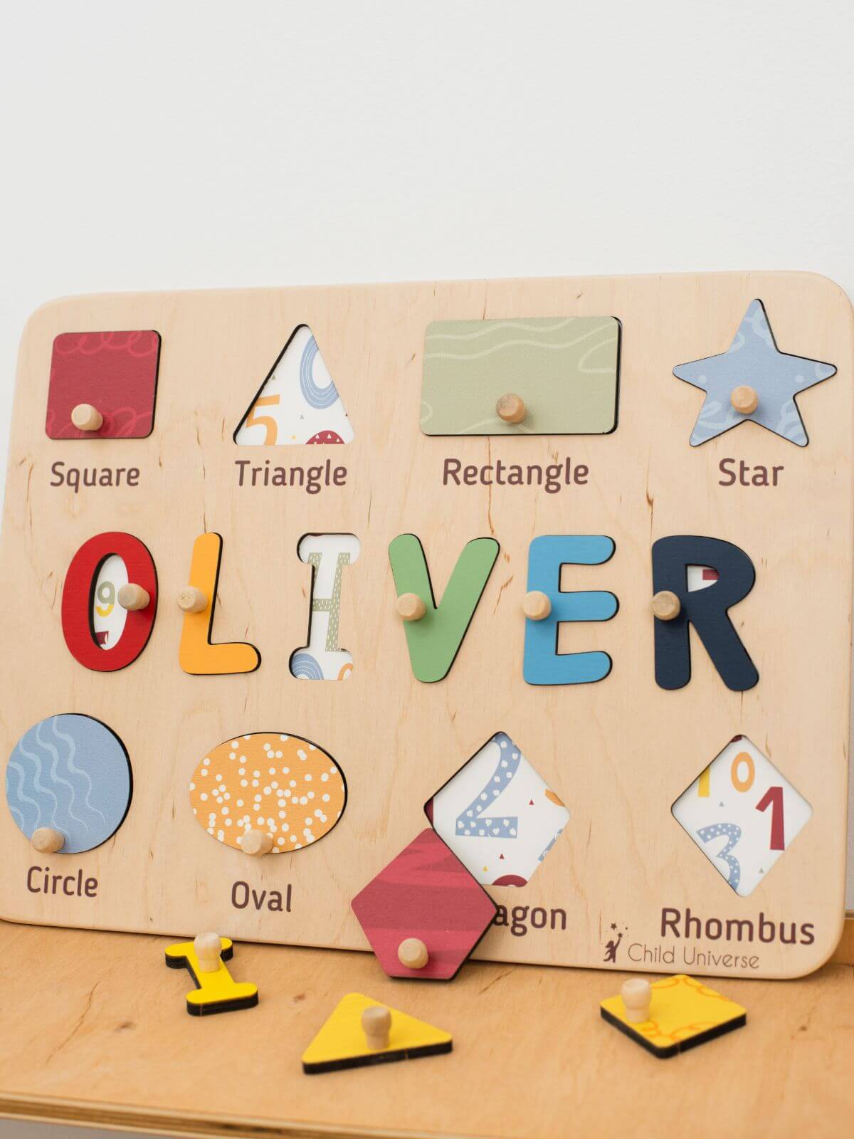 Colorful Shape Name Board Best Price at ChildUniverse
