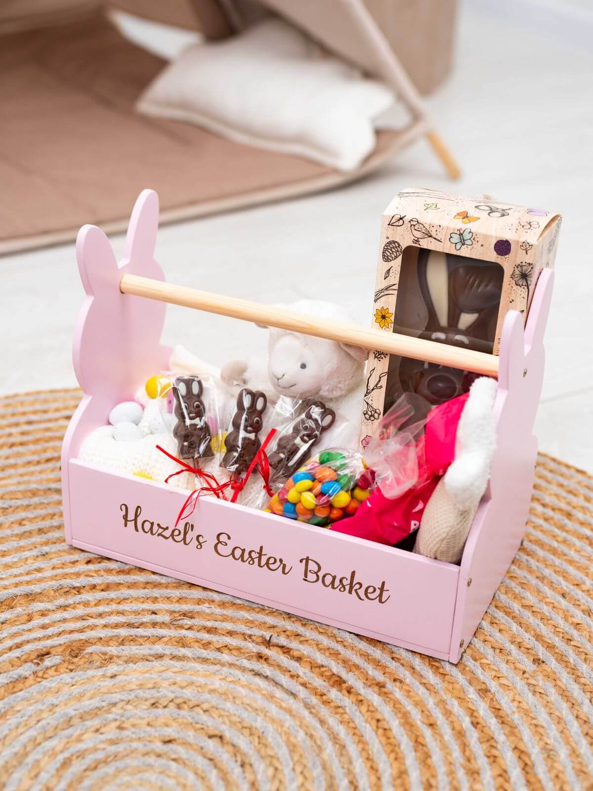 Wood Easter Basket Easter 2024 with ChildUniverse