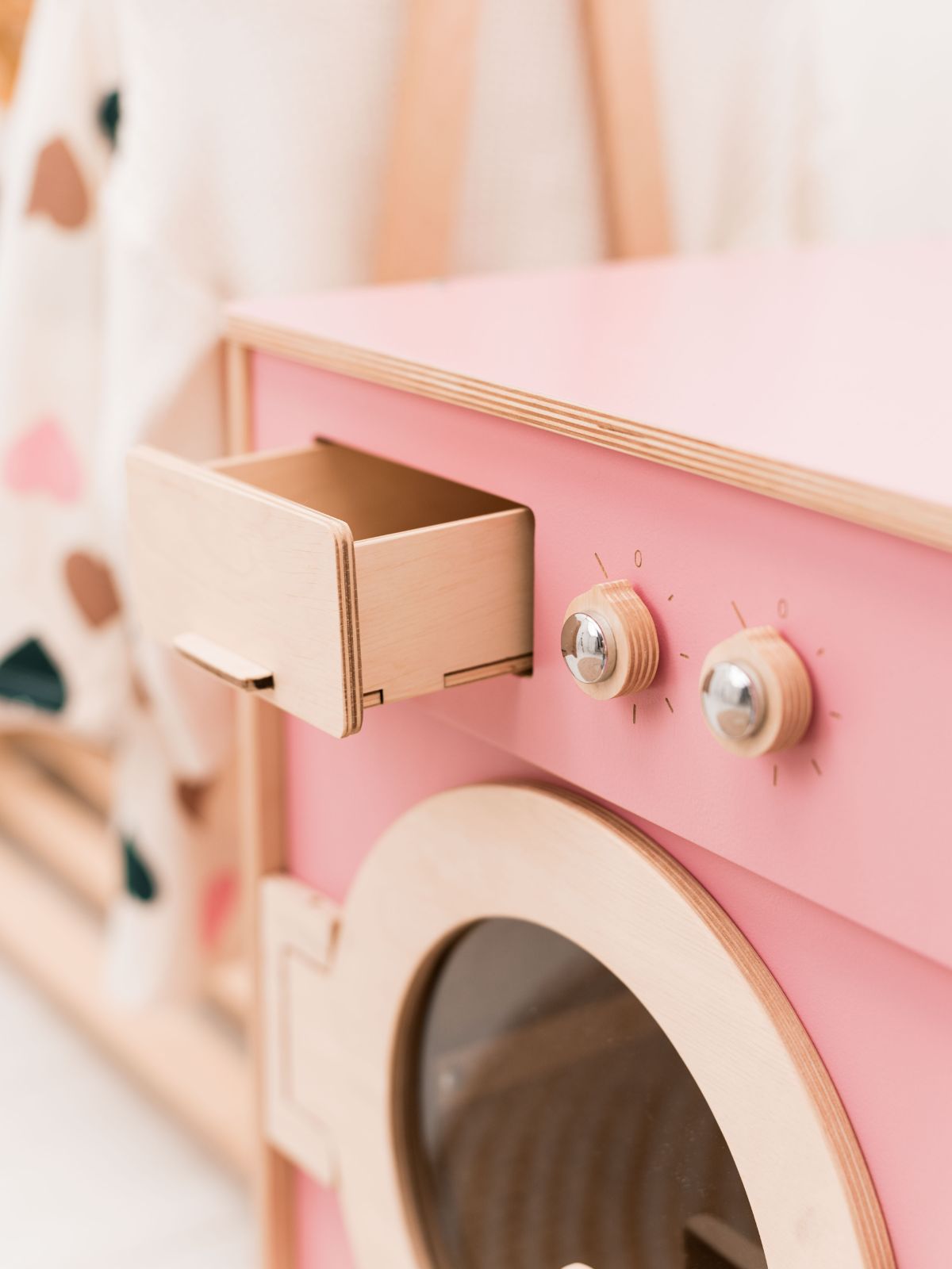 Color Wooden Toy Washing Machine • Child Universe