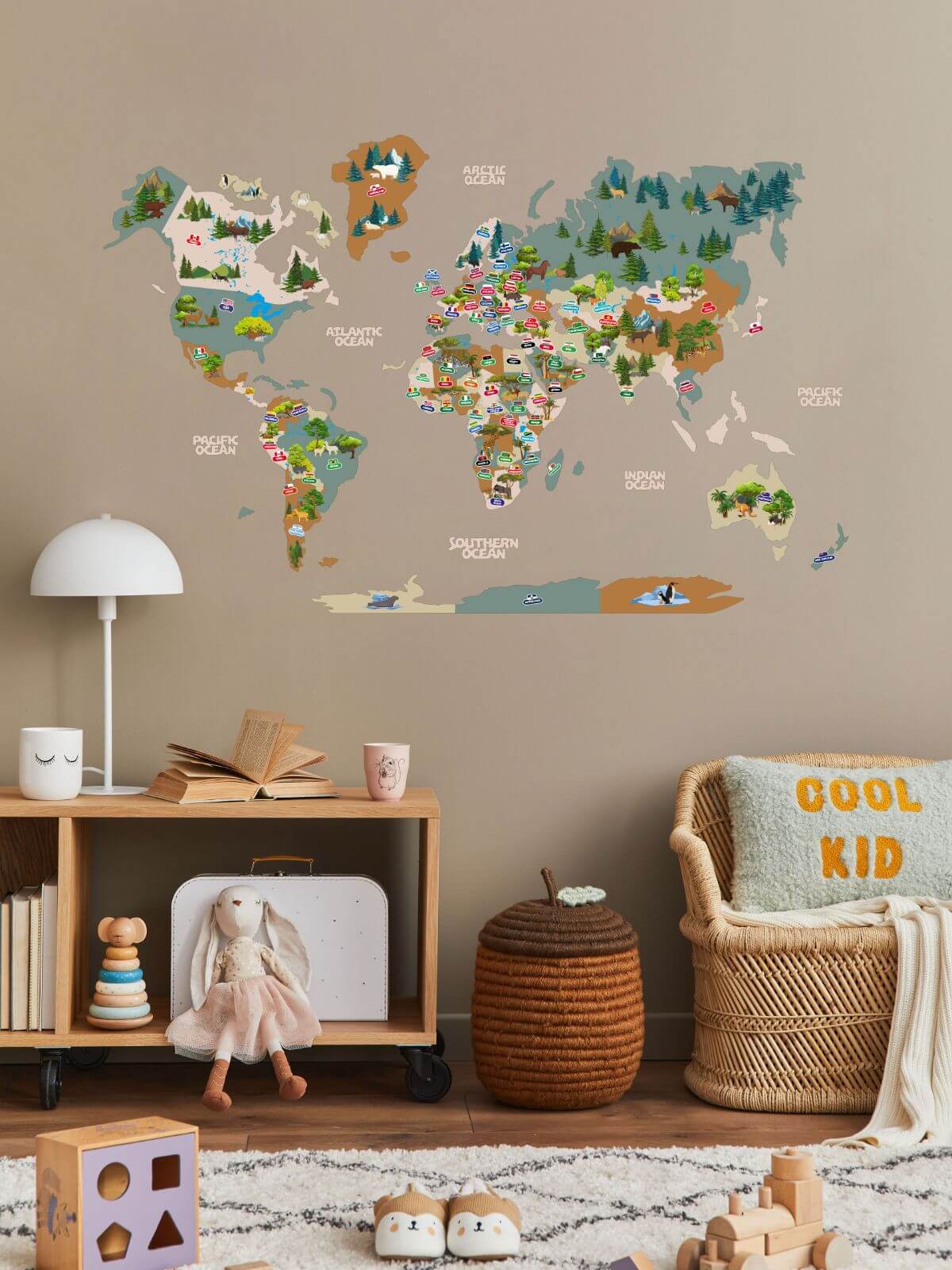 Kids Wall Map 🟆 Interactive Wall Map for Kids ChildUniverse