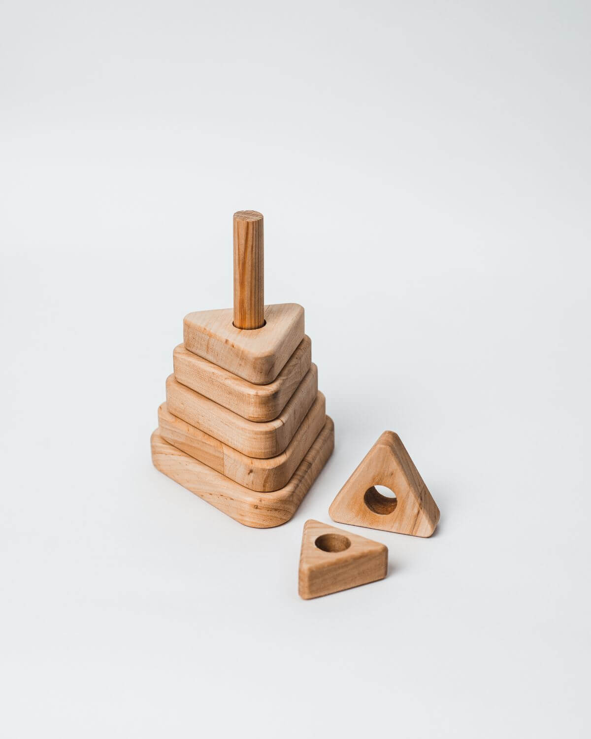 Triangle Stacking Toy Creative Toddler's Gift by ChildUniverse