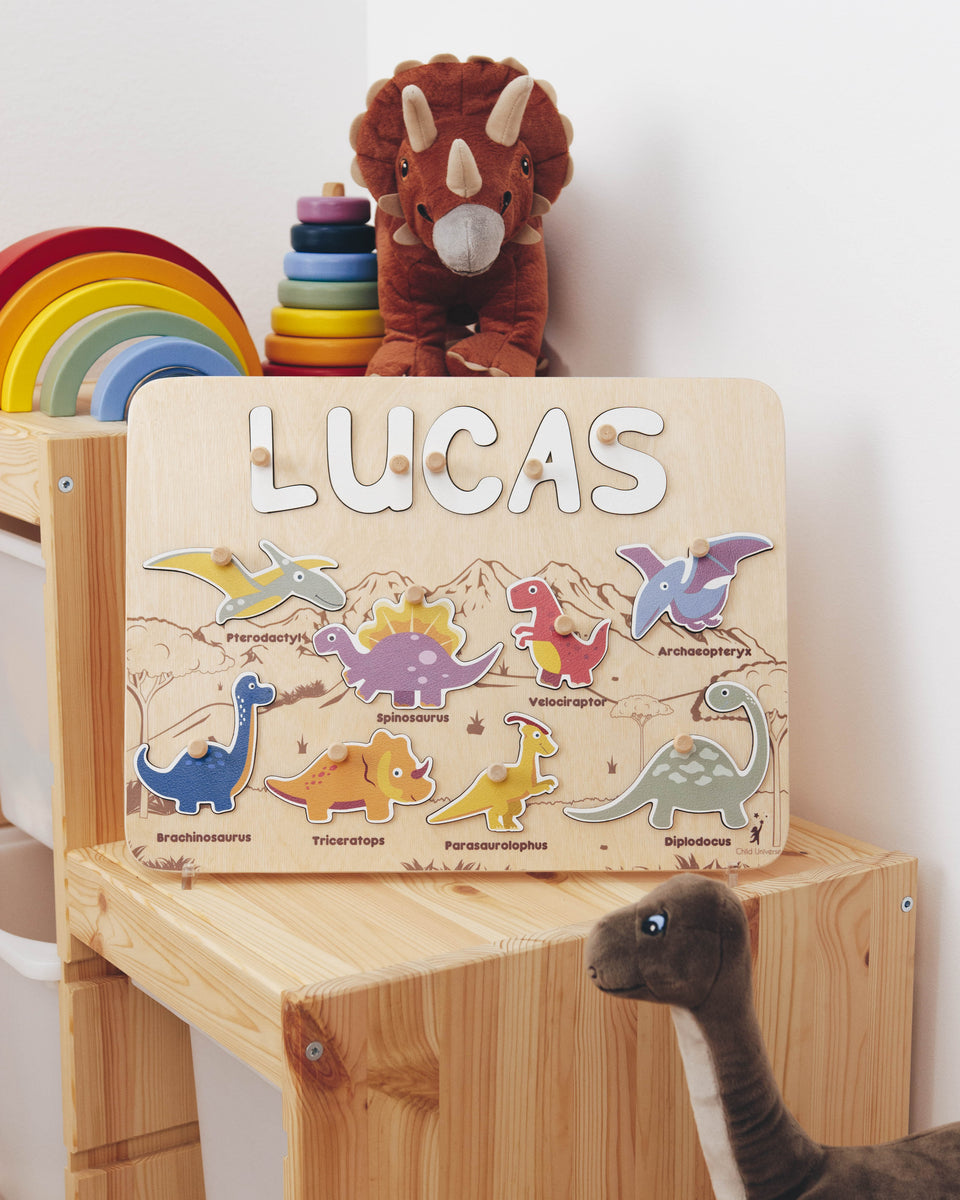 Dinosaur Name Puzzle Board 🞺 ChildUniverse