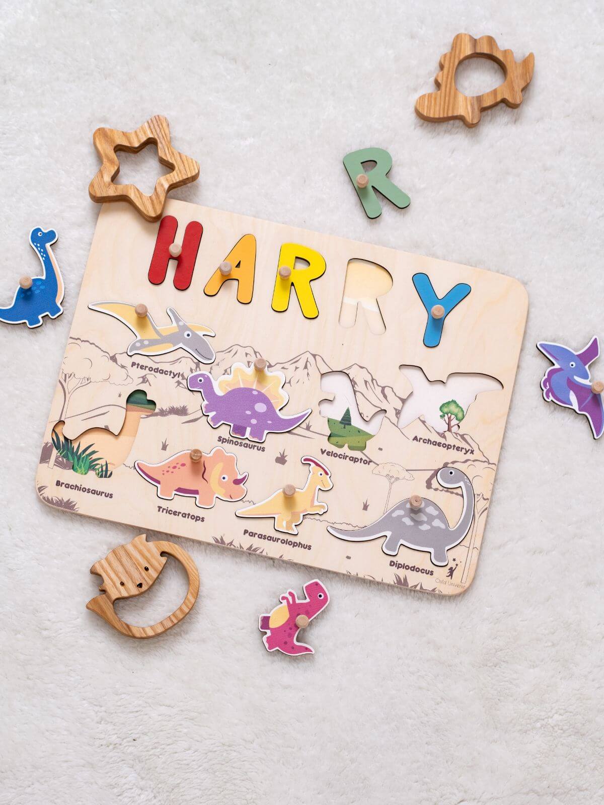 Dinosaur Name Puzzle Board 🞺 ChildUniverse