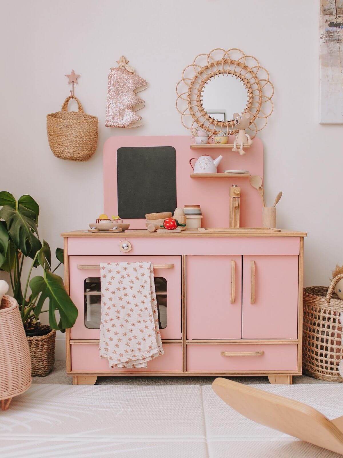 Wooden Play Kitchen ChildUniverse