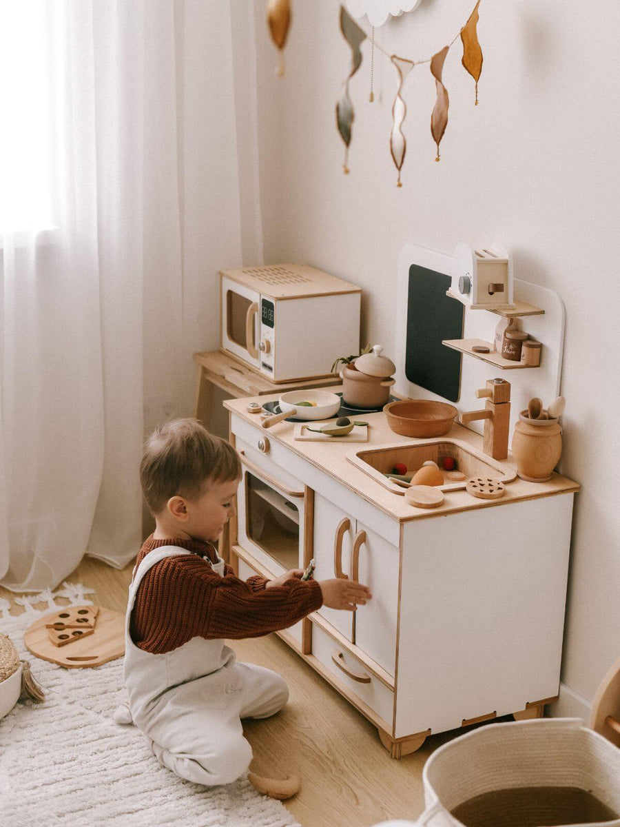 ChildUniverse White Play Kitchen Inspiring Imaginative Play